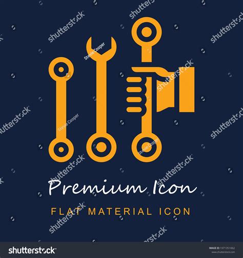 Spanner Premium Material Ui Ux Isolated Stock Vector Royalty Free Shutterstock
