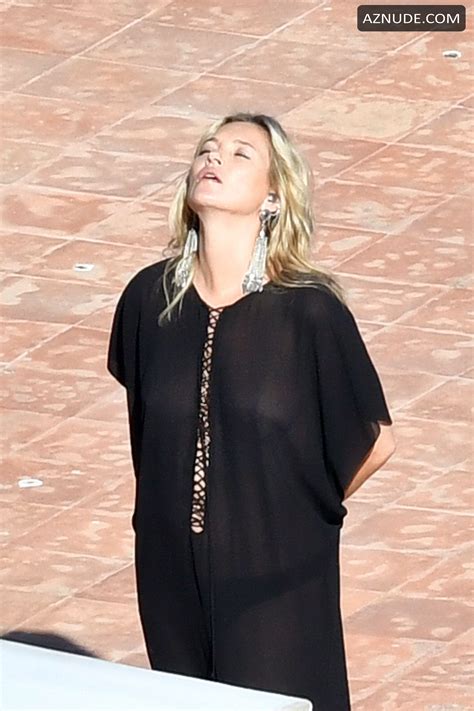 Kate Moss Braless For A New Photoshoot In Capri Italy Aznude
