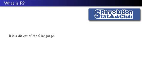 Workshop Data Analysis With R Stat Revolution Club