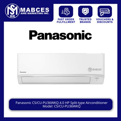 Panasonic Cscu Pu36wkq 40hp Inverter Split Type Aircon Lazada Ph