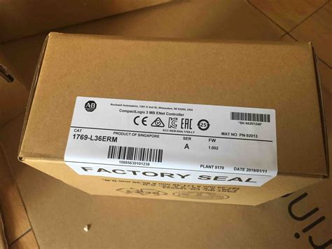 Allen Bradley 1769 L36erm Compactlogix 5370 L3 Ethernet Processor Wooplc