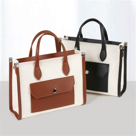 캐주얼 캔버스 토트백 가벼운 데일리 크로스백 에이블리