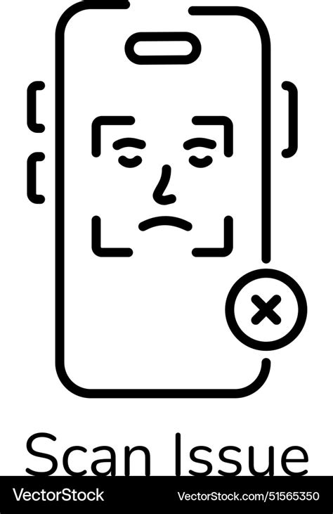 Scan Issue Royalty Free Vector Image Vectorstock