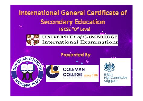 Igcse O Level Sekolah Djuwita