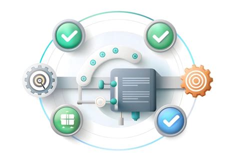 premium photo ai predictive maintenance and qa check icons for