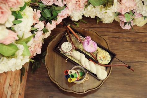 [돌잔치] 전통 돌잡이 의미 뜻 오방색지 알아보기 네이버 블로그