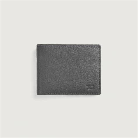 Voren Grey Leather Bi Fold Wallet For Men The Jacket Maker