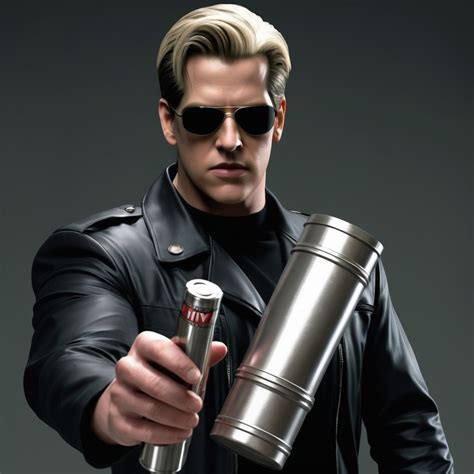 Milo Yiannopoulos As Albert Wesker Holding Hiv Cylinder Stable