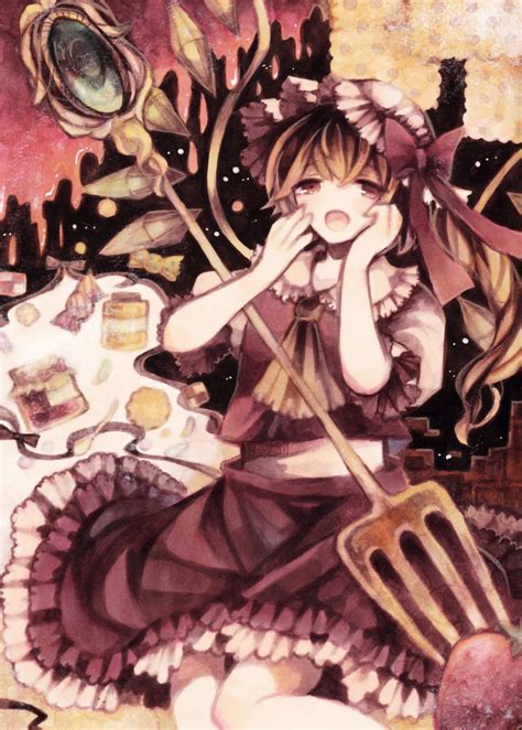Safebooru 1girl Ascot Blonde Hair Bow Candy Cooking Flandre Scarlet