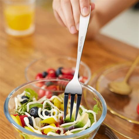 Stainless Steel Appetizer Forks 3 Tine Tasting Fork 12 Pieces