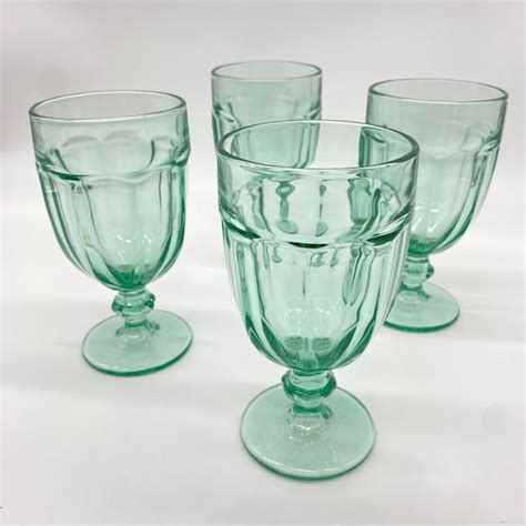 Green Duratuff Libbey Glasses Etsy