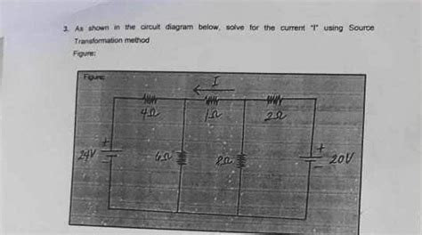 Solved As Shown In The Circuit Diagram Below Solve For The