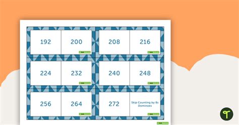 Skip Counting By S Dominoes Teach Starter
