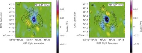 A Contours Of The Hcn3−2 Moment 0 Map Overlaid On The Hcn3−2