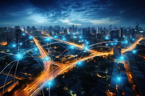 Premium Ai Image Smart Cities And Urban Life Generative Ai