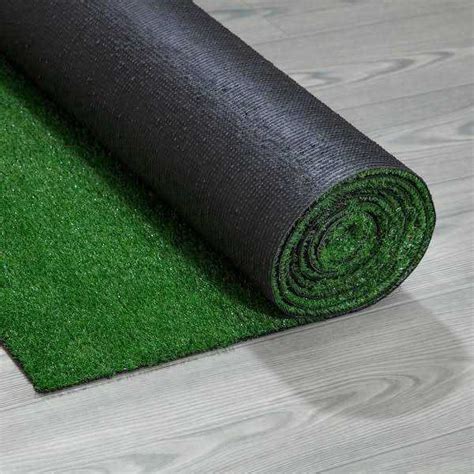 Ottomanson Waterproof Solid Grass Indooroutdoor Artificial Grass Rug