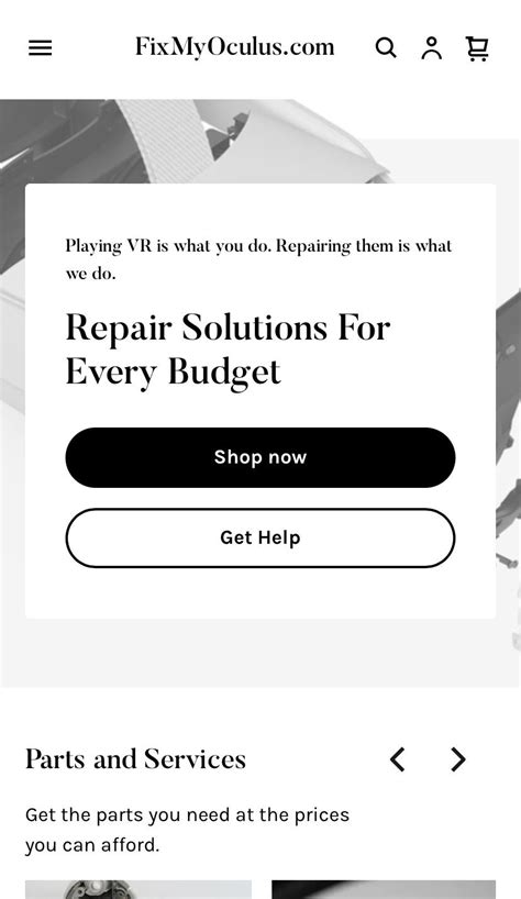 Repair Website R Oculusquest