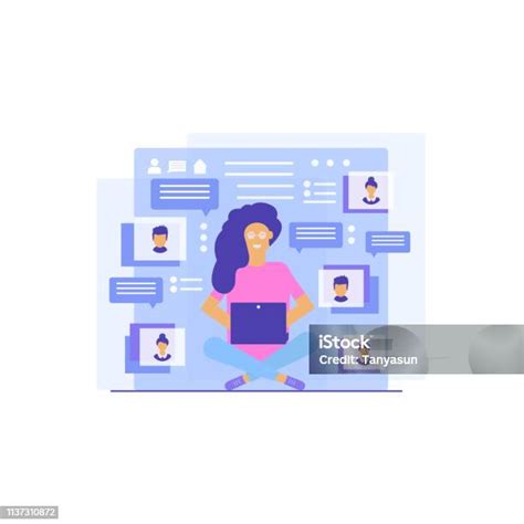 소셜 미디어 문서 직원 채용 웹 배너 인포 그래픽 랜딩 페이지 등을 위한 캐릭터와 함께 하는 모집 컨셉 기술에 대한 스톡 벡터