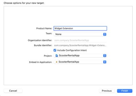After The Widget Extension Target Is Added Xcode Will Generate Some