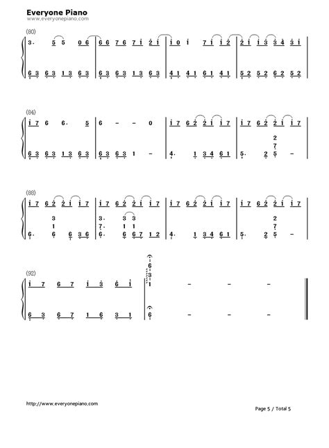 鸟之诗八音盒版简谱八音盒鸟之诗数字简谱 伤感说说吧