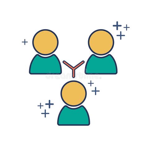 Hierarchy Icon Vector Illustration Glyph Style Design With Color And