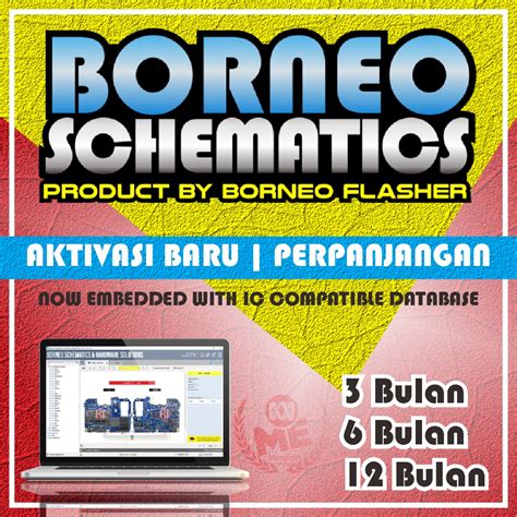 Jual Borneo Schematic Bulan Single Activasi Borneo Skematik Shopee Indonesia