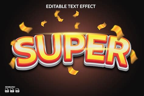 Premium Vector Super Editable Text Effect