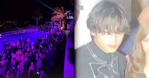 뷔 프라이빗 파티서 블랙핑크 멤버와 나란히 포착 사진 위키트리