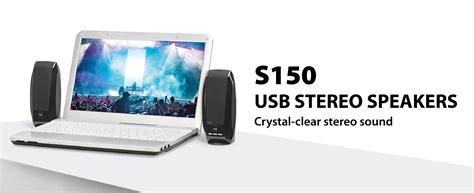 LOGITECH S Z Z USB Stereo Speaker With USB Powered Cable Management Power And