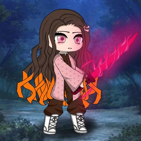 Nezuko As Demon Slayer Gacha Art In 2024