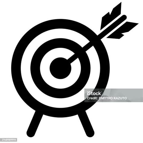 중앙에 있는 표적과 화살표 벡터 클립아트는 흰색 배경에 분리되어 있습니다 0명에 대한 스톡 벡터 아트 및 기타 이미지 0명 Brand Name Video Game