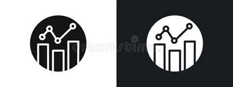 Data Visualisation Icon Linear Graphics Set Vector In Black Stock Vector Illustration Of