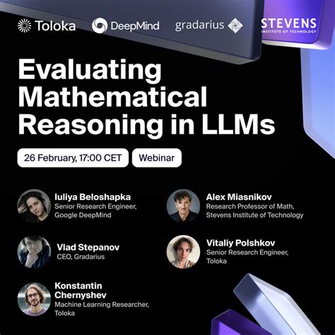 Evaluating Mathematical Reasoning In Llms Is A Complex But Essential Challenge That I Believe