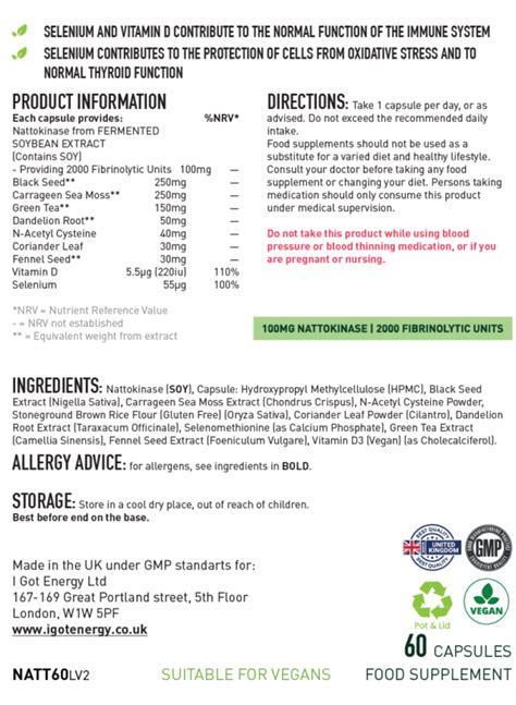 Natural Heart Support With Nattokinase And Botanicals