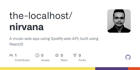 Github The Localhost Nirvana A Music Web App Using Spotify Web Api Built Using Reactjs