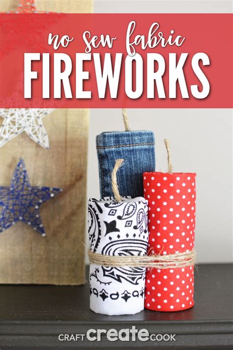 Make Your Own Fabric Firework Craft Craft Create Cook