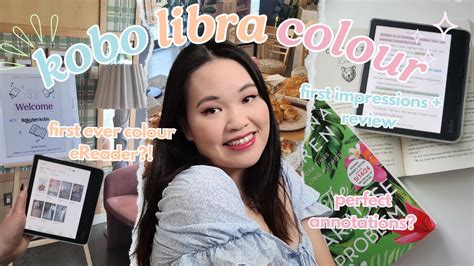 The First Ever Color Ereader Kobo Libra Colour Review Youtube