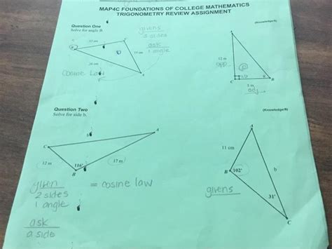 Solved MAP C FOUNDATIONS OF COLLEGE MATHEMATICS TRIGONOMETRY Chegg