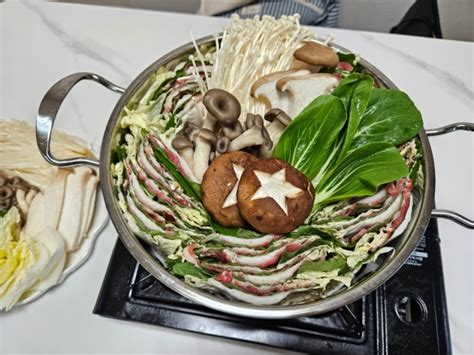 밀푀유나베 만들기 재료 손질 손님 집들이 초대요리 추천 월남쌈 샤브샤브 네이버 블로그