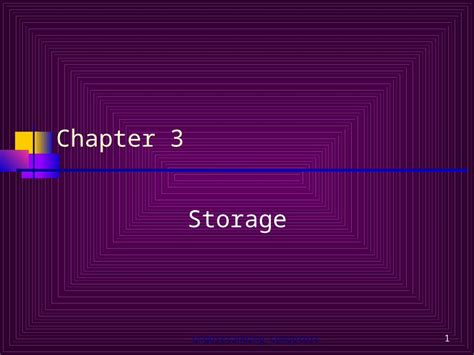 ppt understanding computers 1 chapter 3 storage understanding computers2 overview this