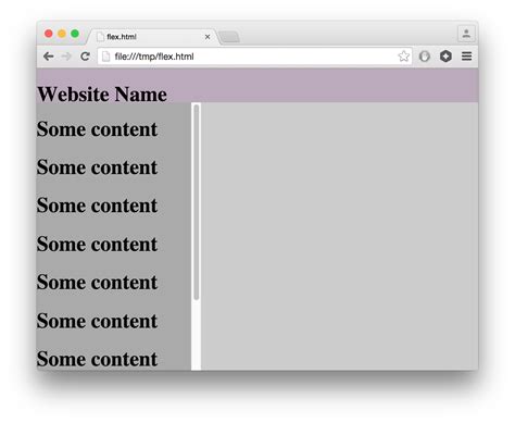 Html How Can I Force A Nested Flexbox Element To Shrink And Display A Scrollbar When The