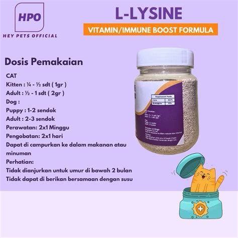 Jual Lysine 100 Gr Lisin Lysin Lisine Leusin Suplemen Vitamin Penggemuk