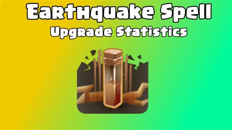 Earthquake Spell Upgrade Cost And Max Levels Clashdaddy