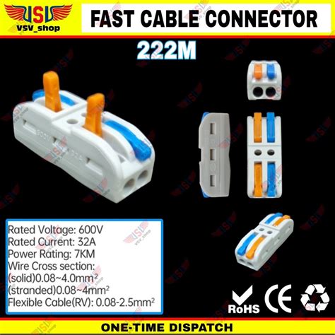 Jual Terminal Konektor Kabel Sambung Cabang Quick Cable Connector To V Shopee Indonesia