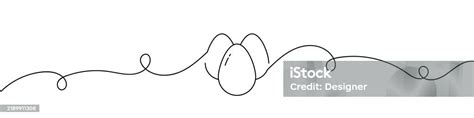 달걀 아이콘의 연속적인 선 그리기 단일 라인 벡터 일러스트 레이 션 달걀에 대한 스톡 벡터 아트 및 기타 이미지 달걀 라인아트 컴퓨터 그래픽 Istock
