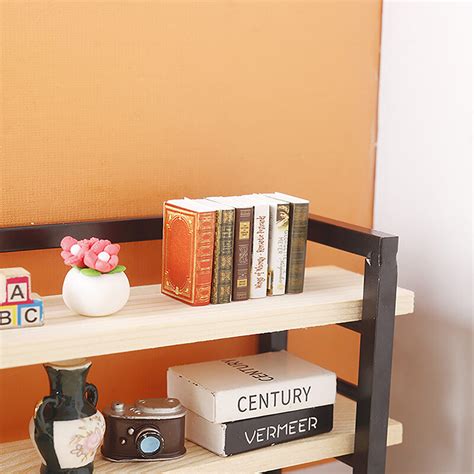 6pcs 1 12 Dollhouse Miniature Book 만화책 작은 책 미니 모델 어린이 놀이 장난감 인형 집 액세서리