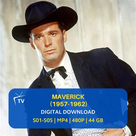 Maverick 1957 Tv Series James Garner Digital Download 50s Western