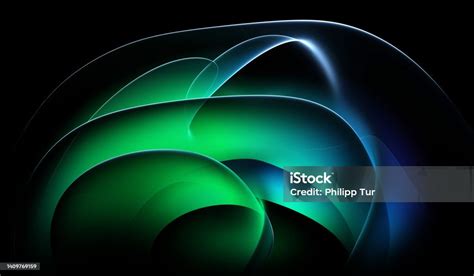 추상 예술의 3d 렌더링 곡선 물결 모양의 우아함 나선형 선의 초현실적 인 외계 꽃 조각의 일부와 함께 반투명 다층 플라스틱