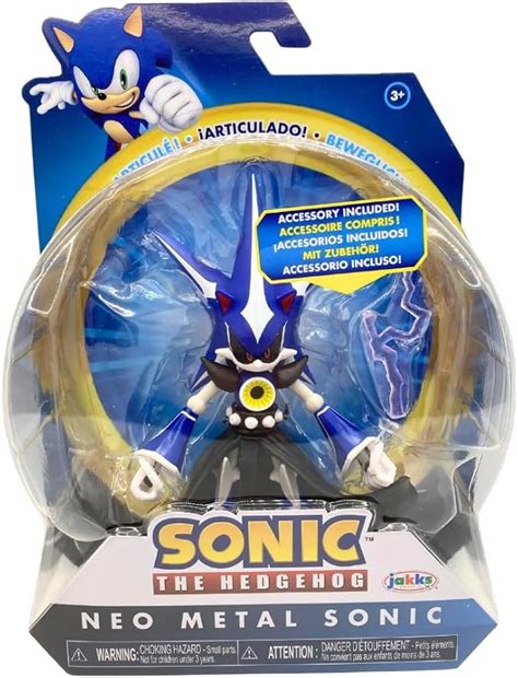 Jakks Pacific Sonic The Hedgehog Metal Sonic Figure With Electric Wand