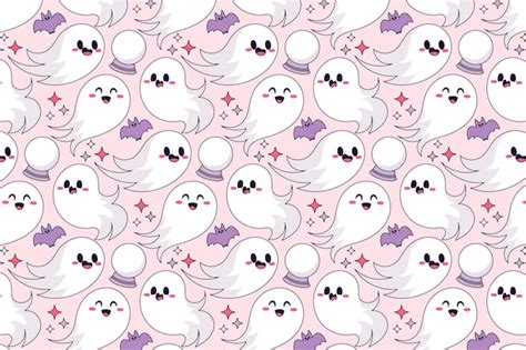 Cute Ghost Desktop Wallpapers Whimsical Spirit Enhancements